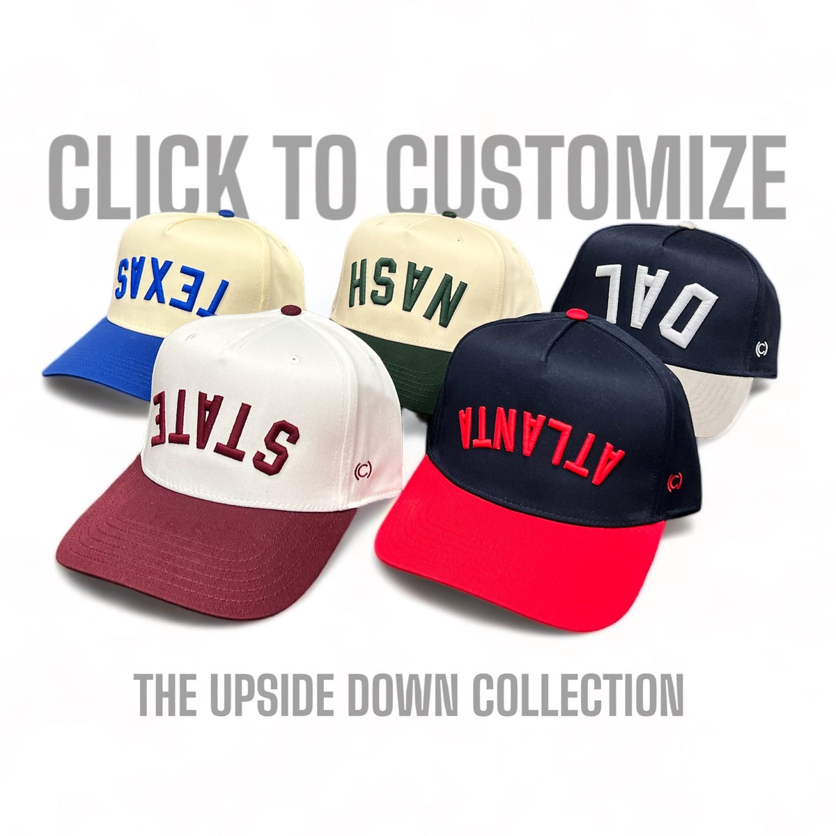 Upside Down Vintage Two-Tone Hat Customizer – Codeword